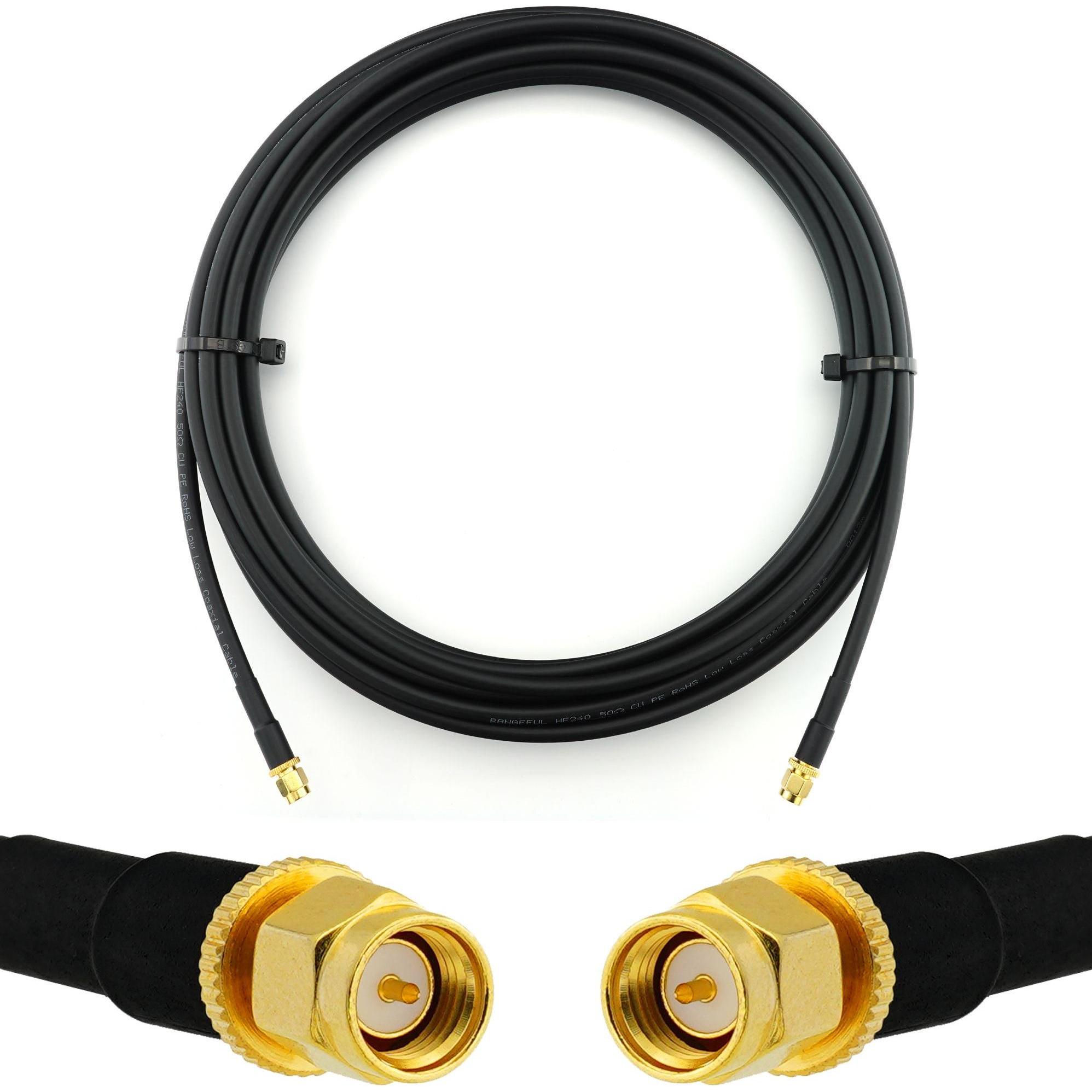 Rangeful SMA Male to SMA Male 10m Coaxial Cable??? HF240 (LMR240 ...