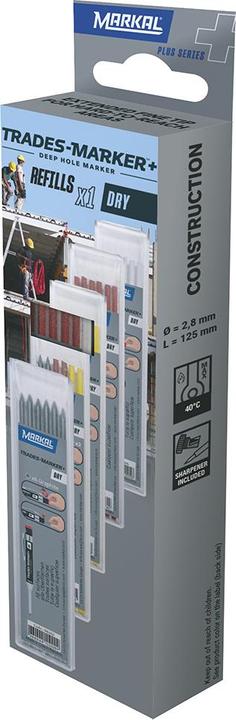 NoName Markal Trades-Marker dry Nachfüller Minen Set rot - Digitec