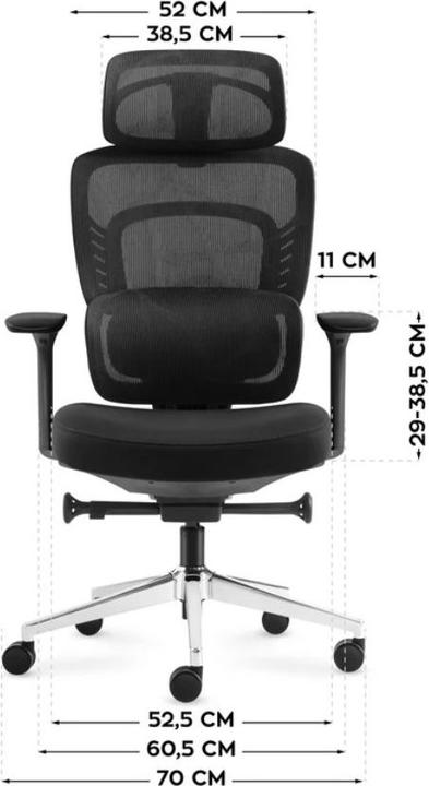 Mark Adler Bürostuhl mit Massage Visioner 6.1 Schwarz