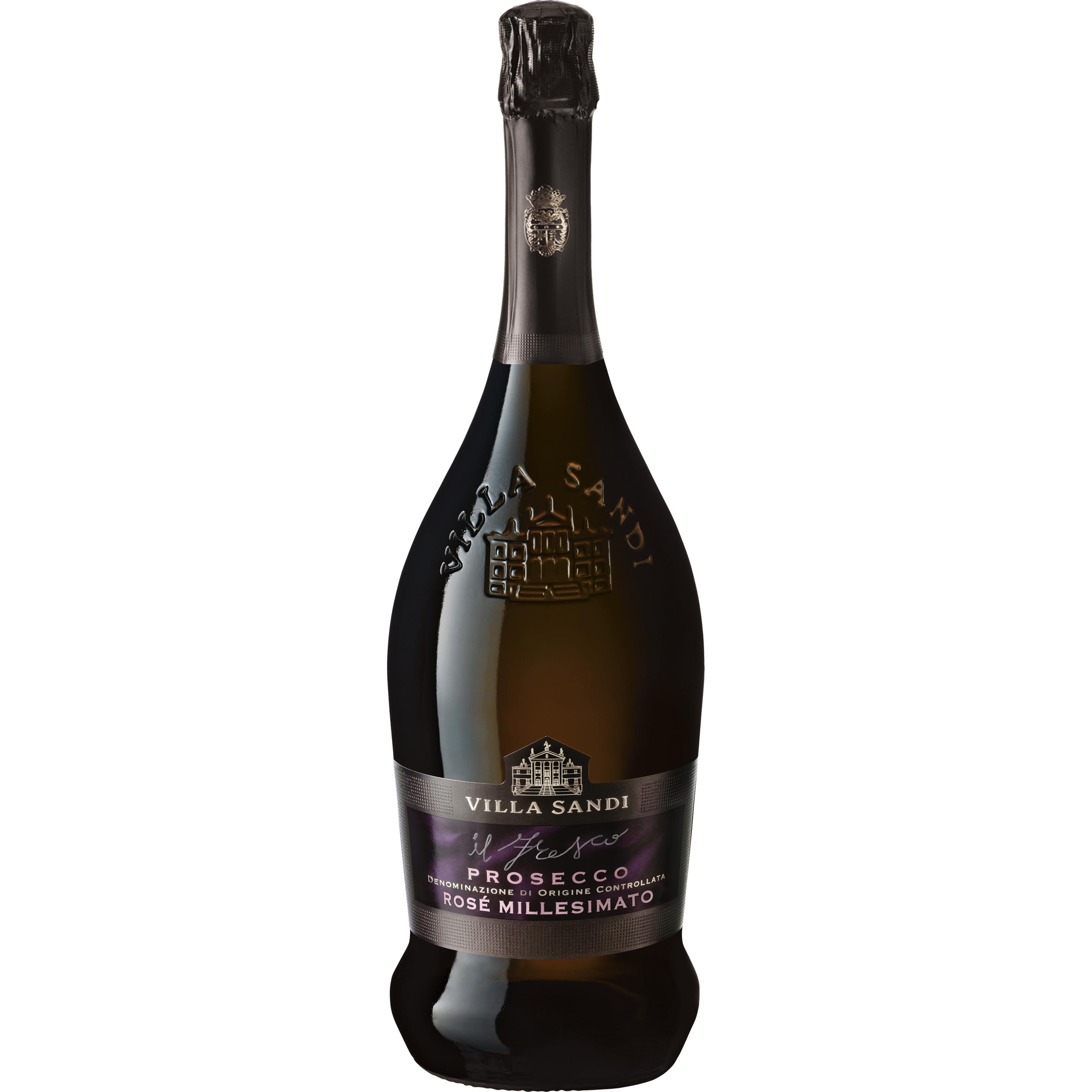 Villa Sandi Prosecco DOC Rosé Millesimato Il Fresco Brut (3 x 150 cl ...