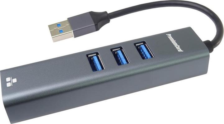 PremiumCord Adapter USB3.0 - RJ45 + 3x USB 3.0 - buy at Digitec