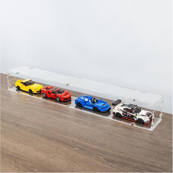 iDisplayit Acrylic display for 4 LEGO® Speed Champions models (with ...