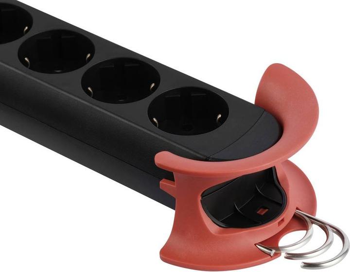 Maxtrack NV 60-5 L Multiple socket outlet with switch Black earthing ...