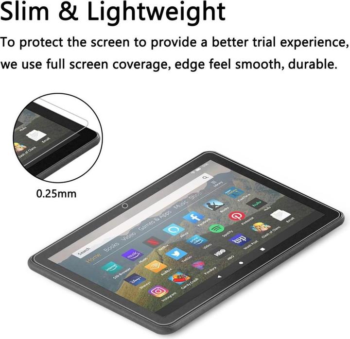 König Design Schutz Glas für Tablet Amazon Fire HD 8 Plus (2020 ...
