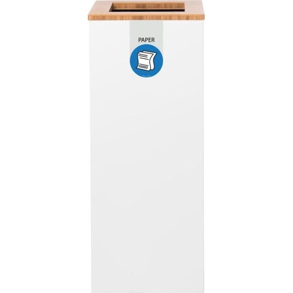 Lune Poubelle Paxa Large Système de tri sélectif 65 L blanc bleu en ...