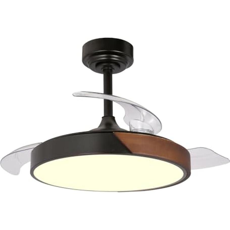 Wonderlamp Foldable Mini Fan with Integrated LED Light, 3 Color ...