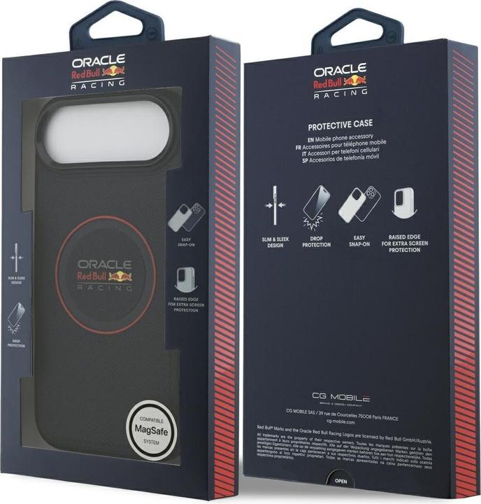 Red Bull Case Meshed Red Ring & Metal Buttons MagSafe for iPhone 17 Air ...