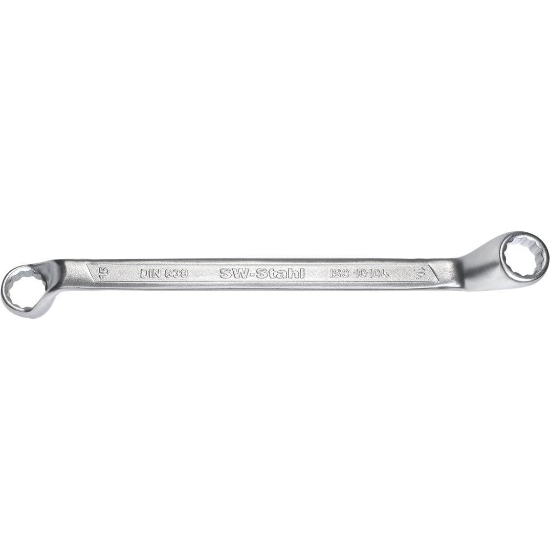 SW-Stahl 01223L Double ring spanner 32 x 36 mm with deep offset ring ...