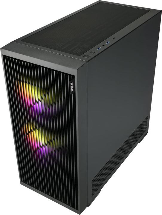 Fortron M330-BA Gehäuse Midi Tower mITX, mATX, ATX Schwarz ARGB