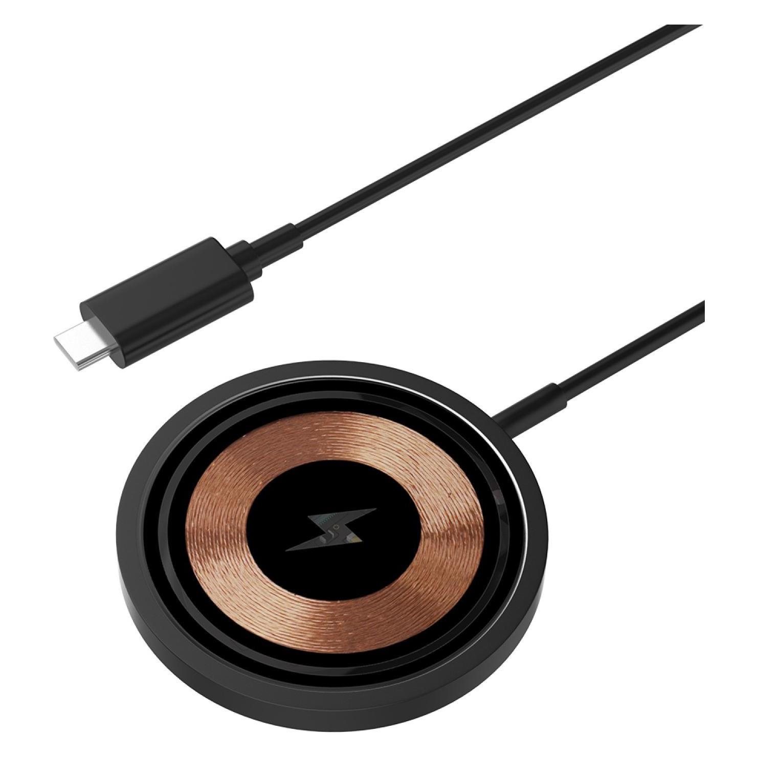 Qualo Transparent inductive charger 15W black QTLI-15-01 - Digitec