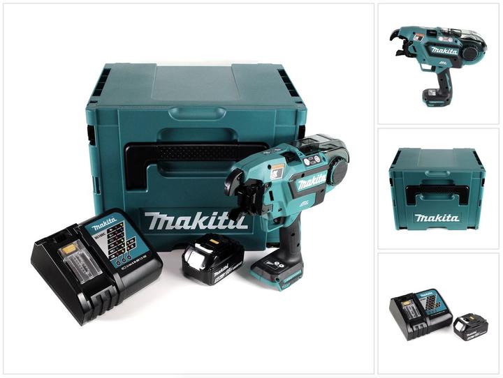 Makita DTR 180 RT1J Akku Bewehrungsverbinder 18V Brushless für 0,8mm ...