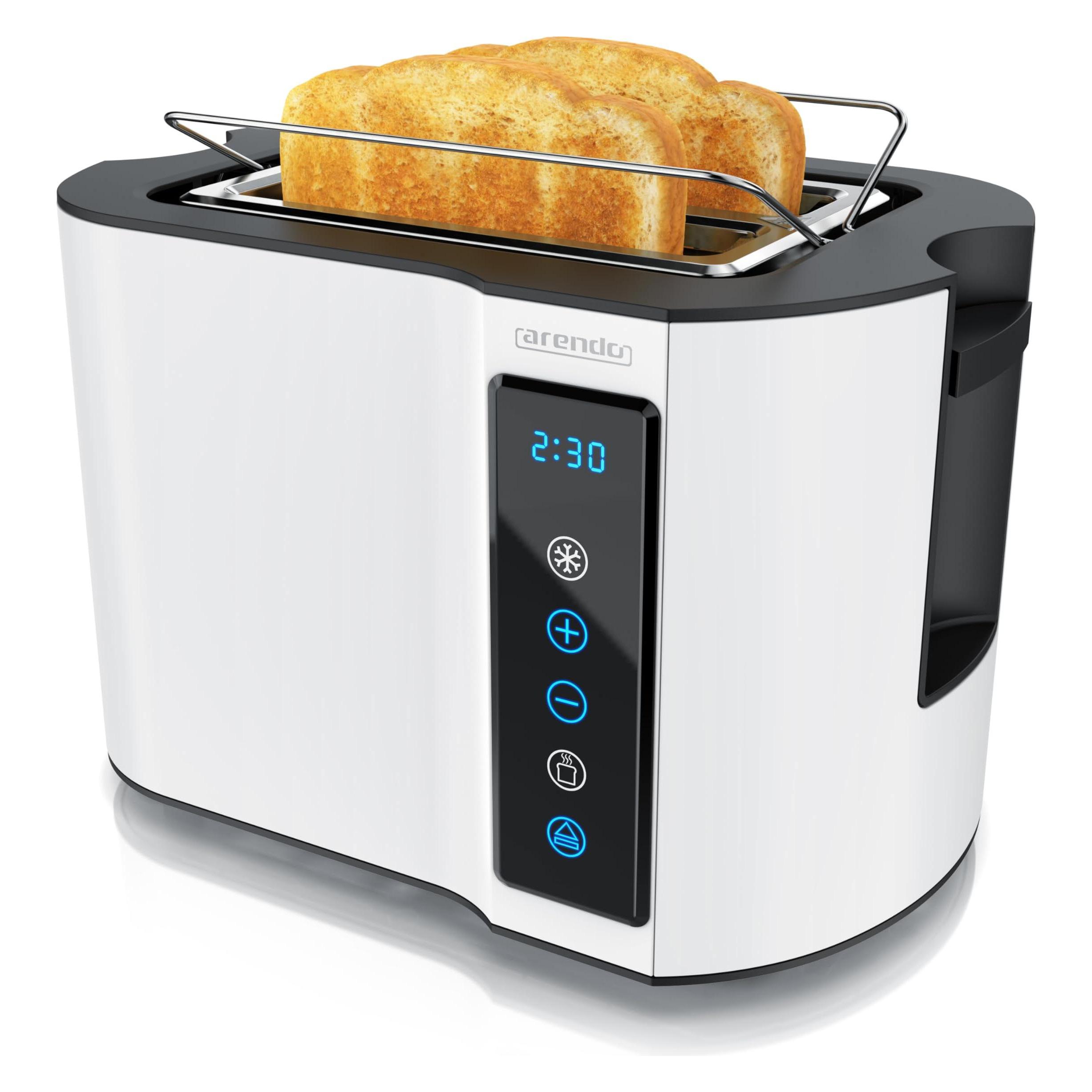 Arendo Touch Toaster mit Display und Brotscheibenzentrierung - Galaxus