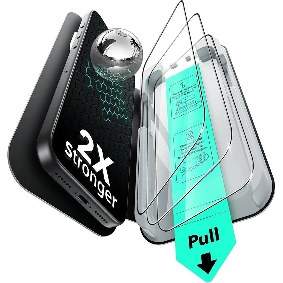 ESR - Tempered Glass UltraFit (3 pack) - iPhone 17 Pro Max - Clear ...