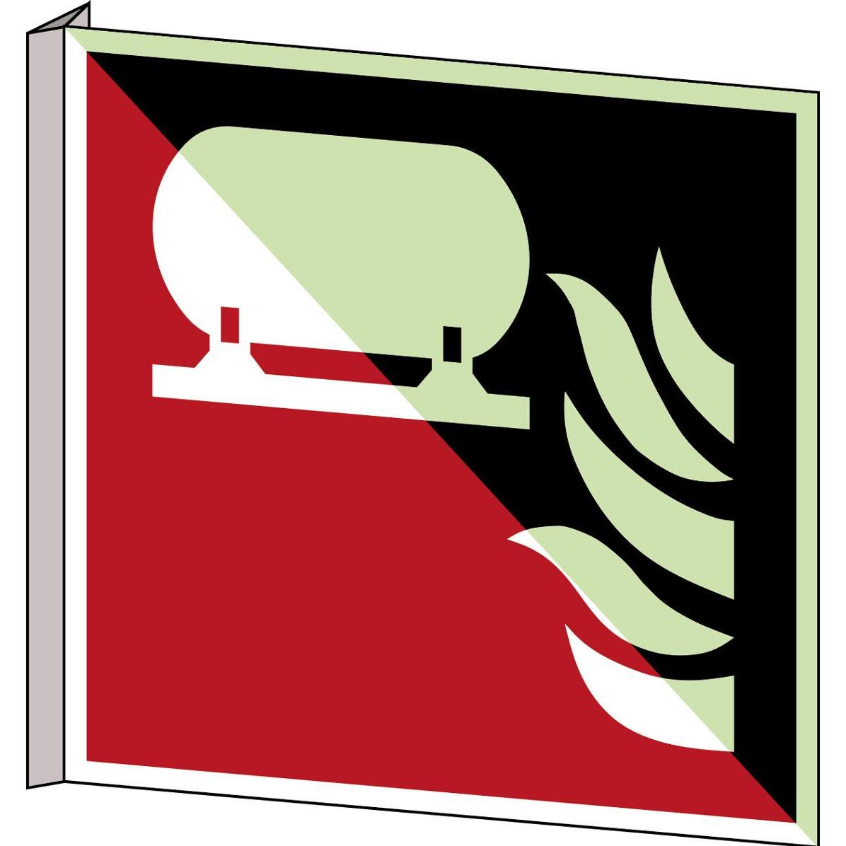 Brady ISO 7010 PIC F012 B-7588 Fest eingebaute Feuerlösch-Einrichtung ...