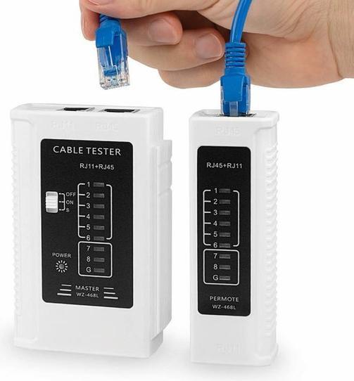 W-Star Tester UTP WS468WH, RJ45, RJ11, STP, Cat5e, Cat7, bílý - Digitec