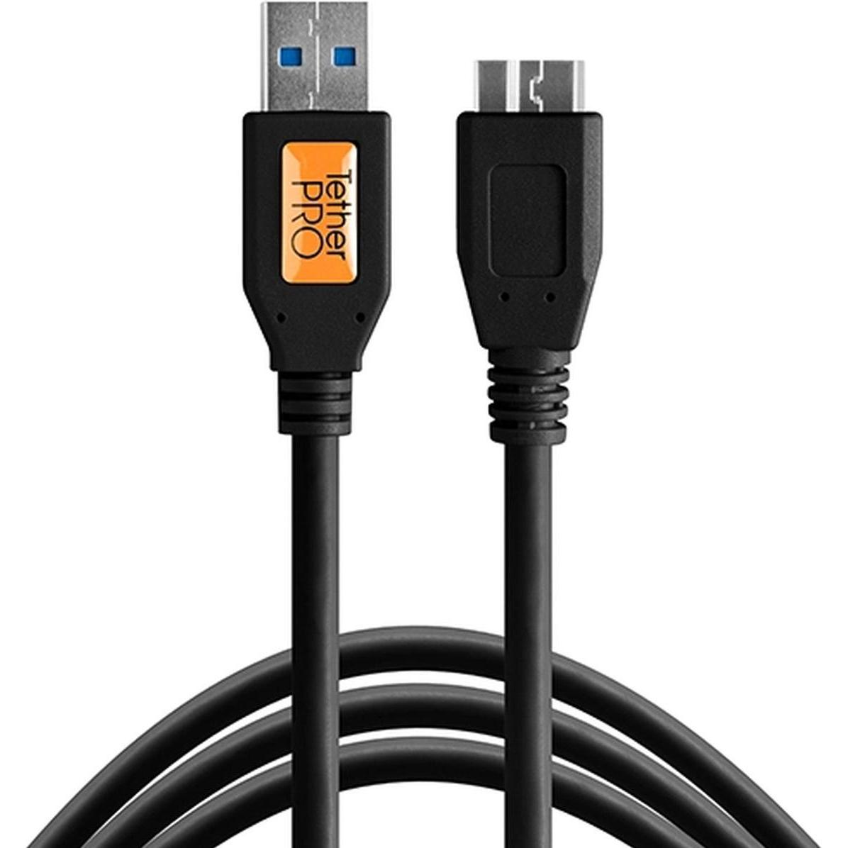 Tether Tools TetherTools TetherPro USB 3.0 To Micro-B 15' (4.6m) Black ...
