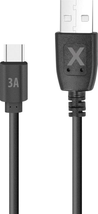 Maxlife cable USB - USB-C 2,0 m 3A black (2 m, USB 2.0)