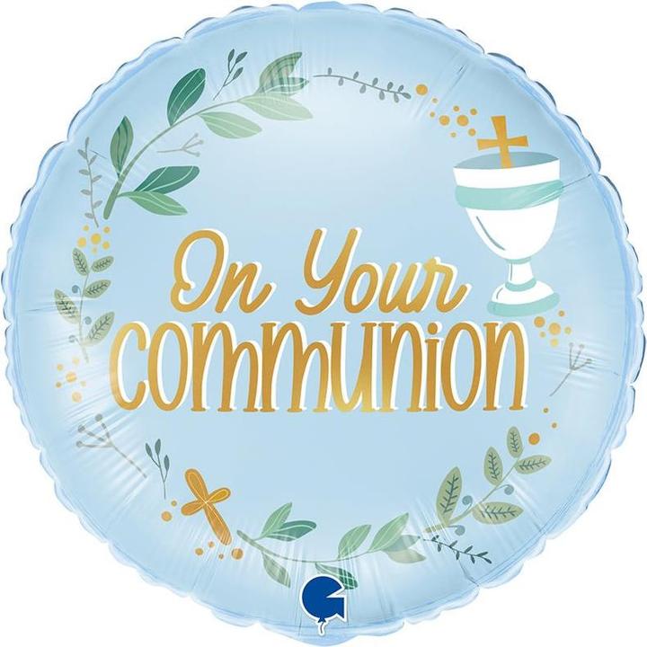 Grabo Balloons On Your Communion Blau Ballon - buy at Galaxus