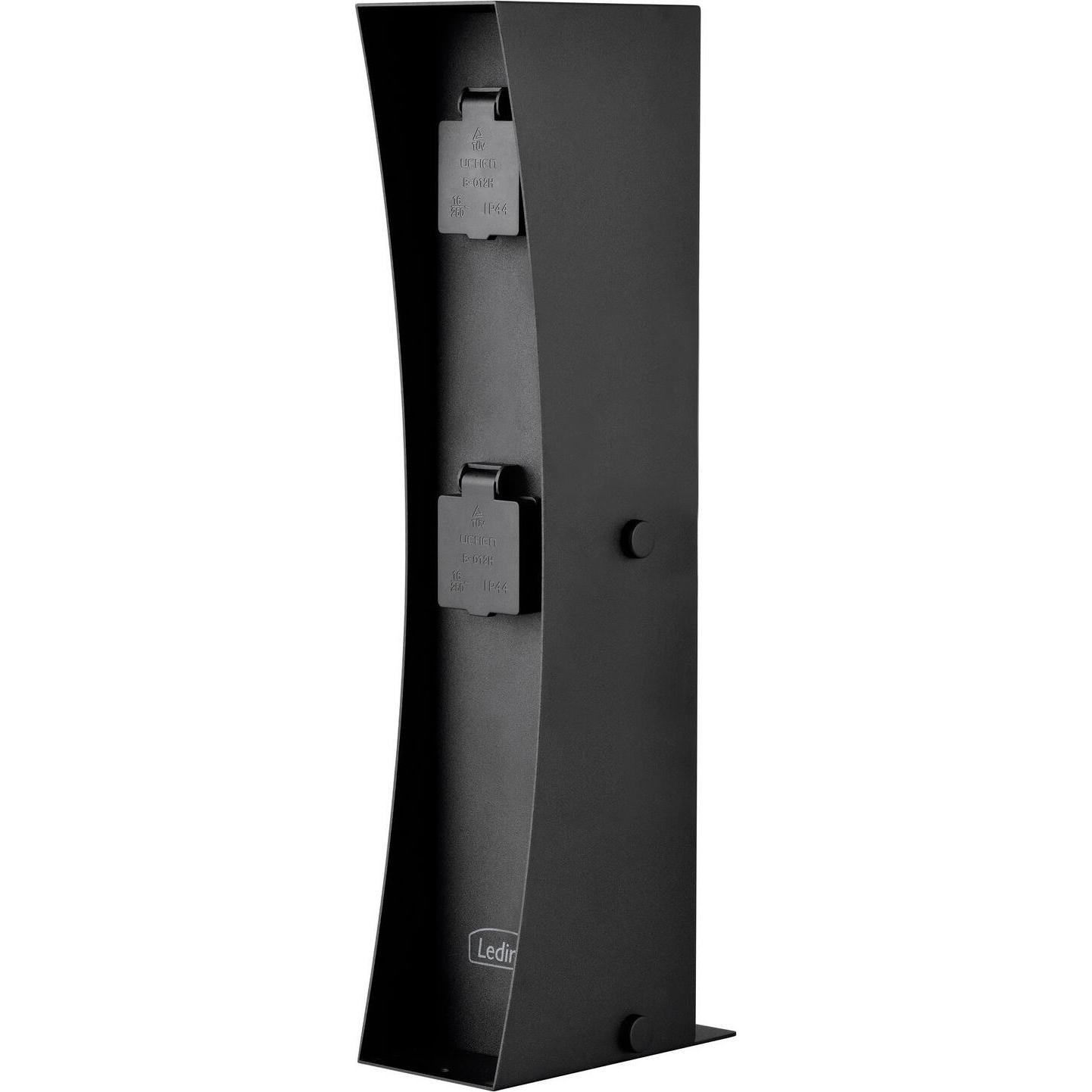 Ledino Socket Column 2er Connect D2A, anthracite Outdoor for Garden ...