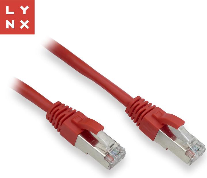 Lynx Cs LYNX FTP patch kabel Cat5e PVC, CCA, 3m, červený (CAT5e, 3 m ...