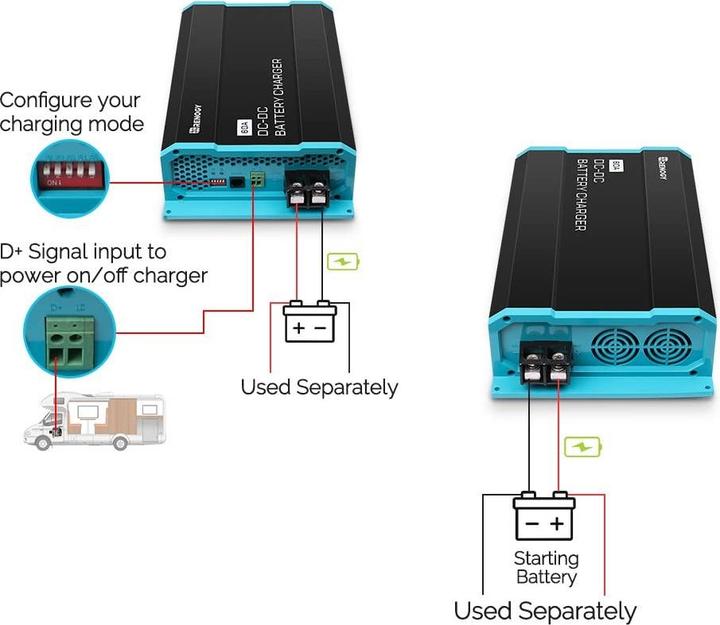 Renogy DCDC Battery Charger Solar Charger Overheat Protection - Galaxus
