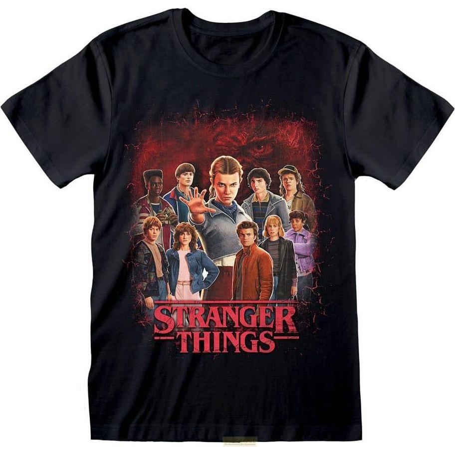 Heroes Inc Stranger Things T-Shirt Group of all Characters Grösse S (S ...