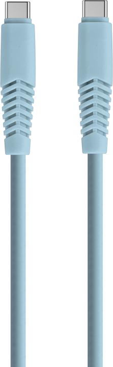 Setty Kabel USB-C - USB-C 1,5 m 2,1A KSC-C-1.523 niebieski (1.50 m, 10. ...
