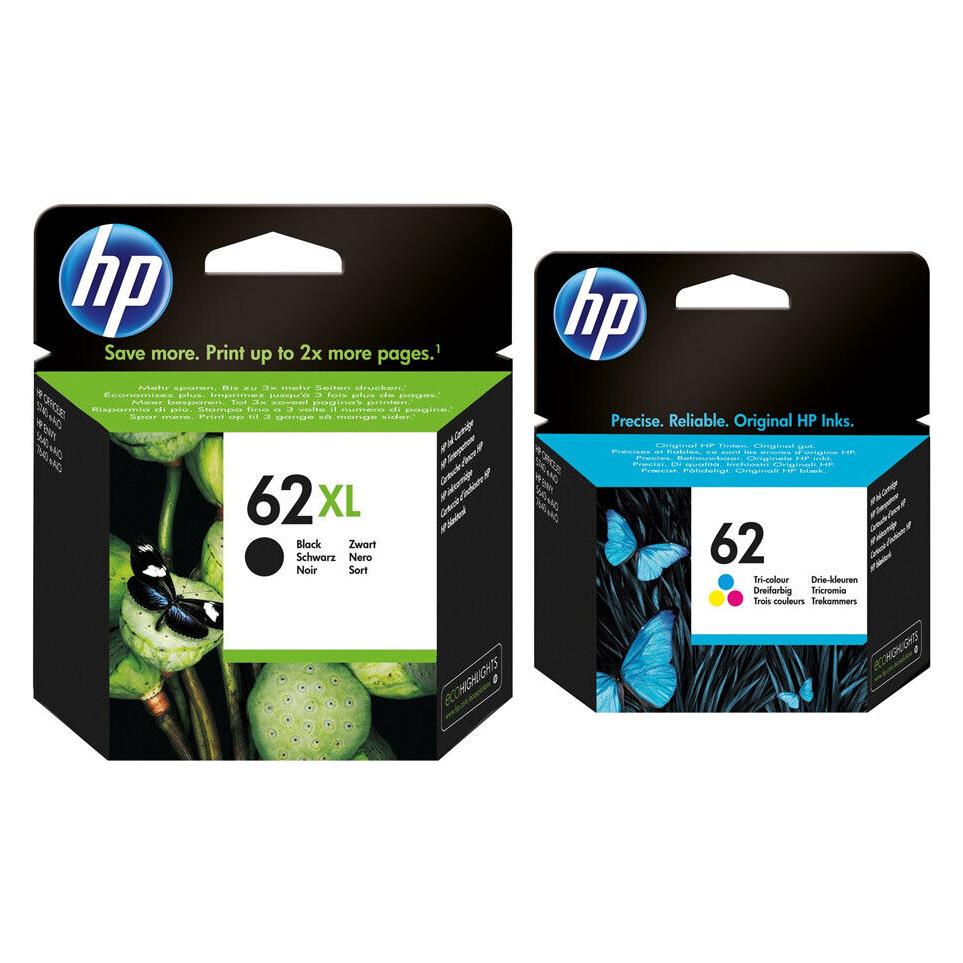 HP Original 62XL + 62 Patronen ENVY 5540 5541 5542 5543 5544 5545 5546 ...