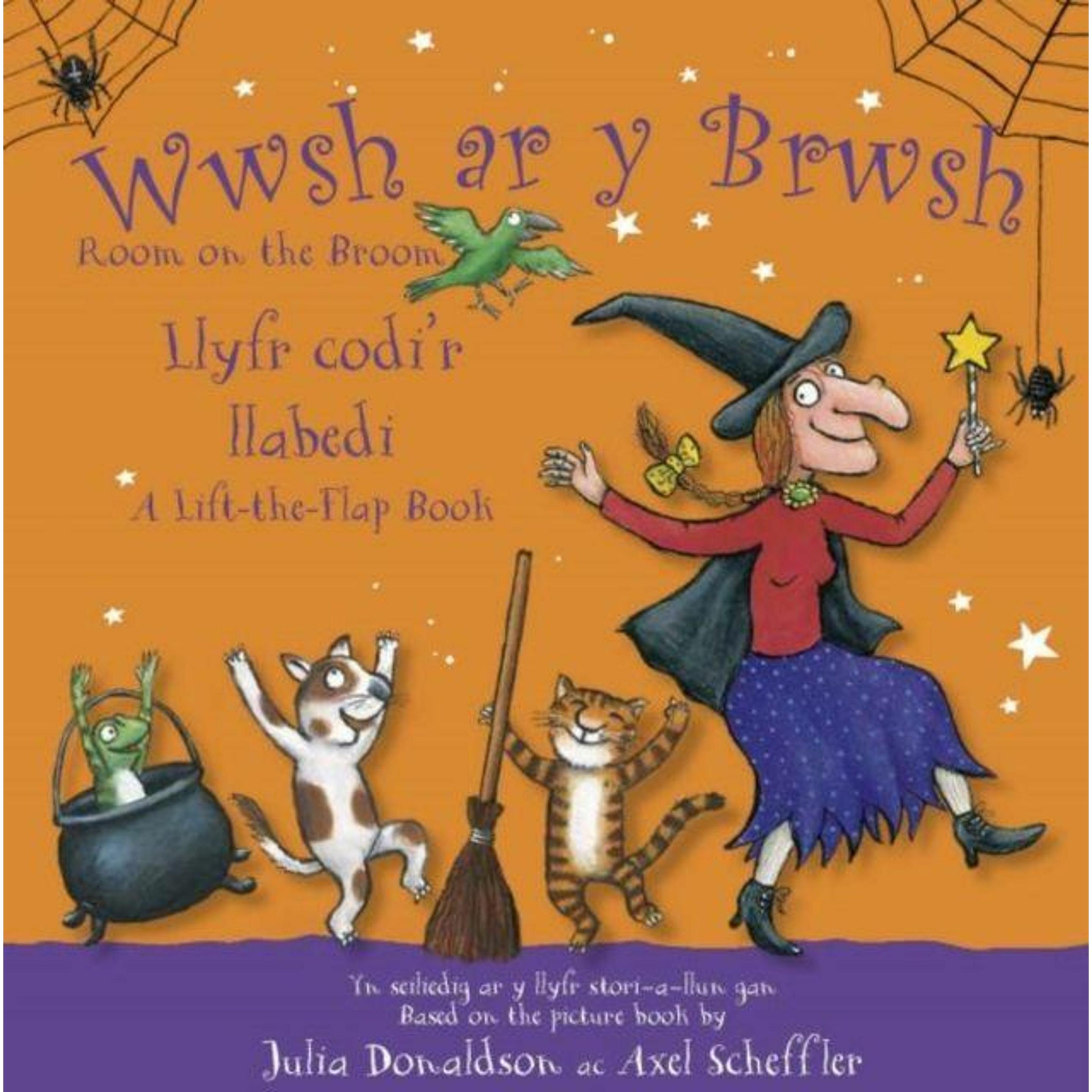 Dref Wen Wwsh ar y Brwsh - Llyfr codi'r llabedi / Room on the Broom - A ...