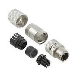 Moxa 8-pin male X-coded circular threaded gigabit Ethernet connector ...