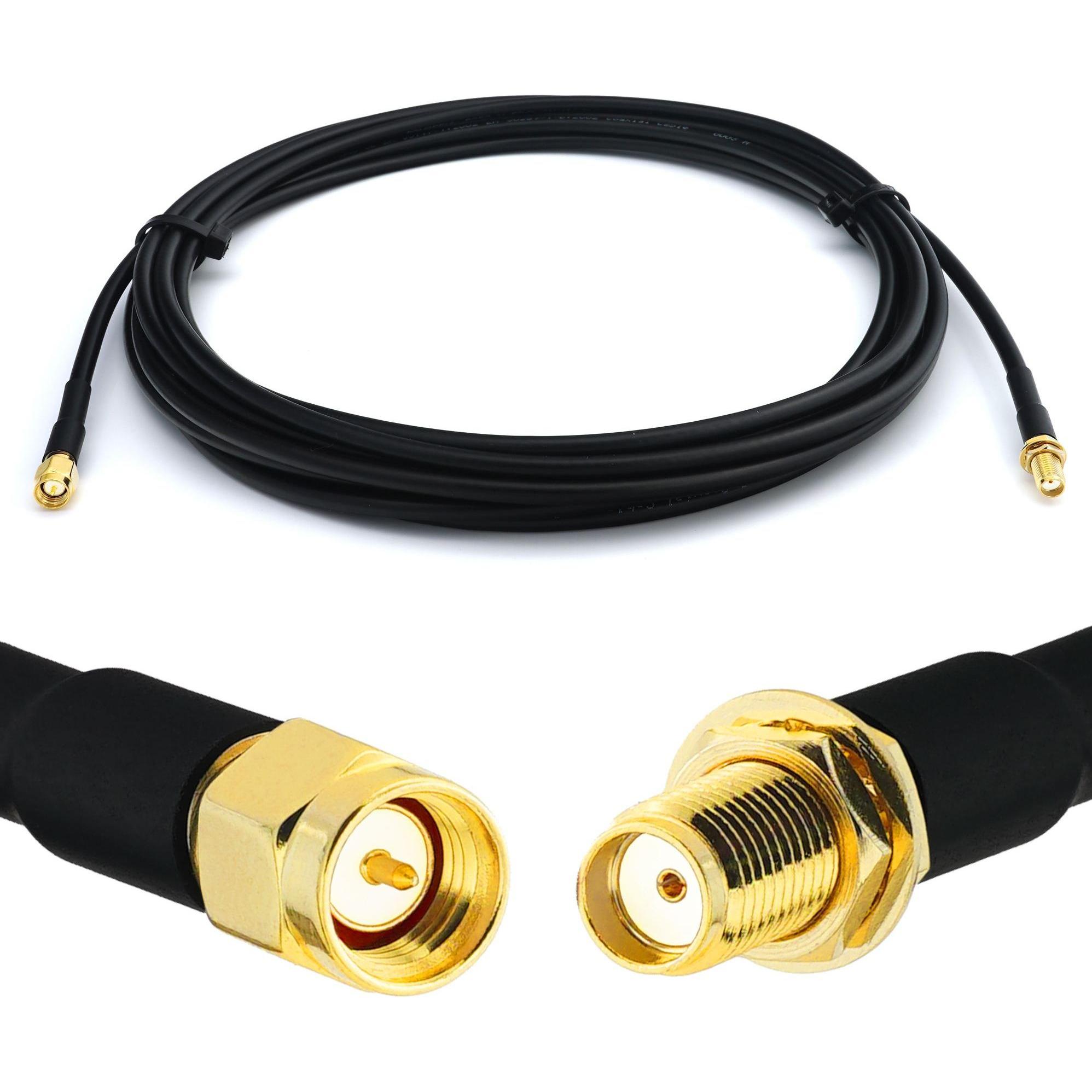 Rangeful SMA Male to SMA Female 5m RG58/U Coaxial Cable RG58-SM-SF-5 - Galaxus