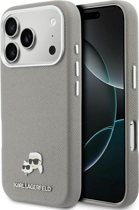 Karl Lagerfeld Case Karl & Choupette Head Pins Saffiano MagSafe for ...