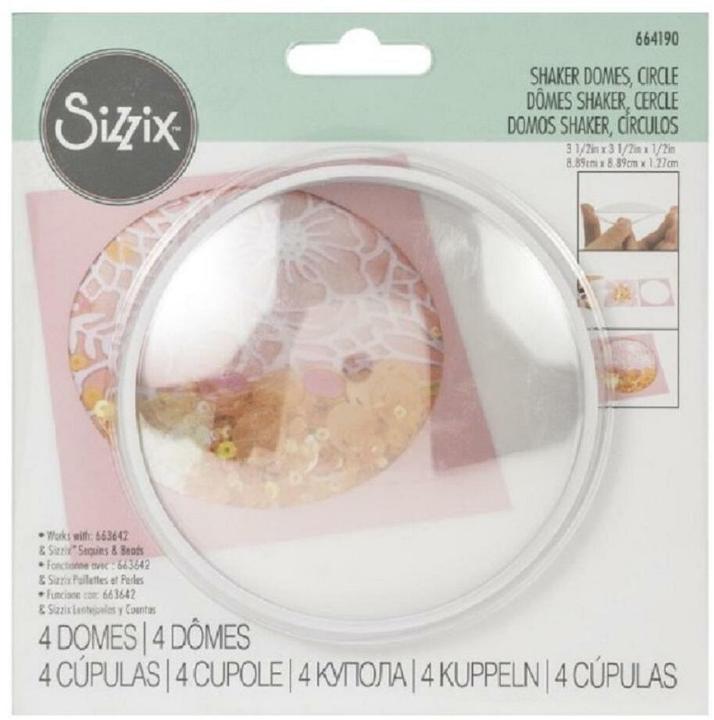 Zubehör für Sizzix Making Essential Shaker Domes Circle 3 1/2" 4PK ...