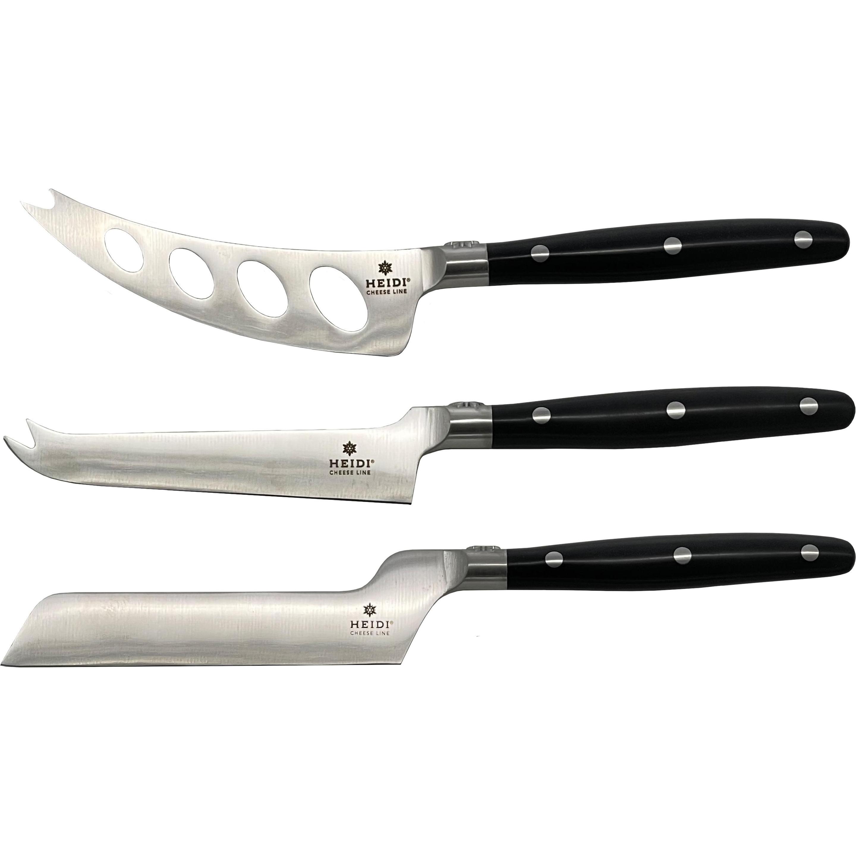 Heidi Cheese Line 3er Set von Käsemessern mit Edelweiss-Kropf - Inhalt ...