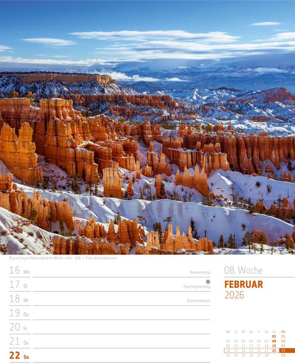 Ackermann Planet Erde - Landschaften der Welt - Wochenplaner Kalender ...