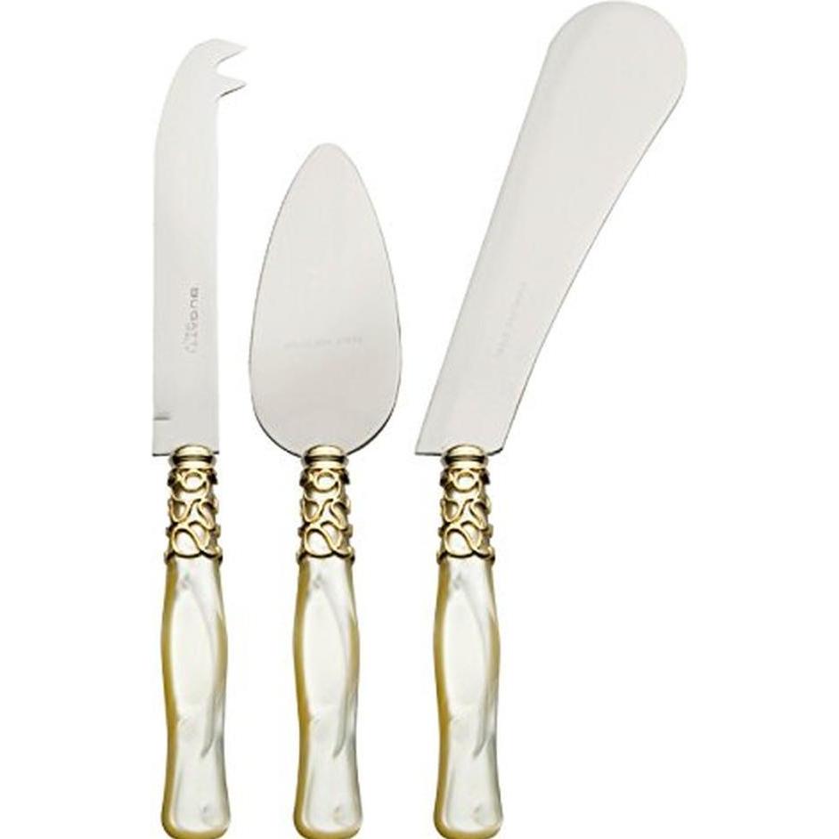 Bugatti Casa SEDAMN1983 SELENE GOLD Cheese cutlery set 3piece - Galaxus