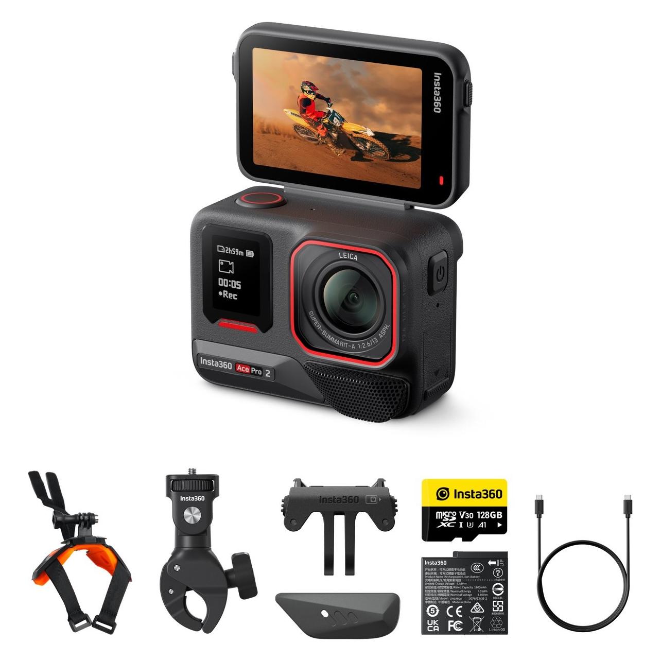 Insta360 Ace Pro 2 Actioncam Moto Combo (240p, Bluetooth, WiFi) - Galaxus