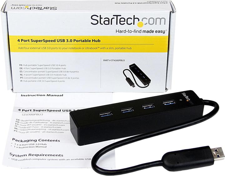 StarTech 4 Port SuperSpeed Portable USB 3.0 Hub - kaufen bei Digitec