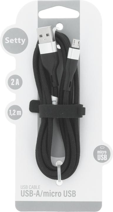 Setty USB - Mikrokabel 1,2 m 2A KNA-M-1.221 schwarz - Galaxus