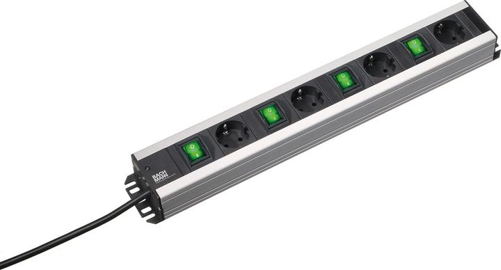 Bachmann Craftsman bar 4x earthing contact 4x switch 2m (4x, CEE 7/3, 2 ...