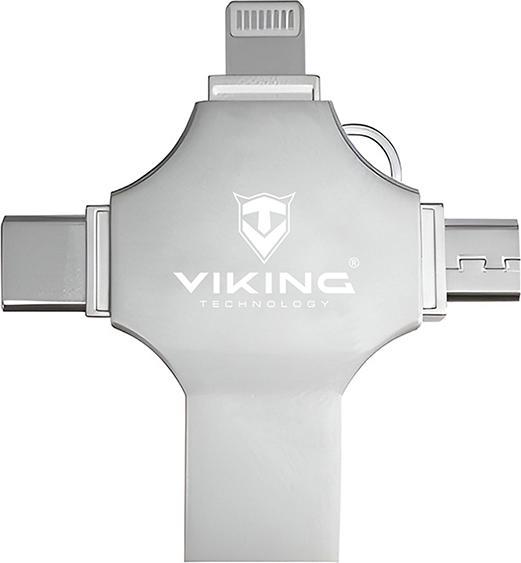 Viking USB Flash Disk, 1 S Koncovkou Apple Lightning, USB-C, Micro USB ...
