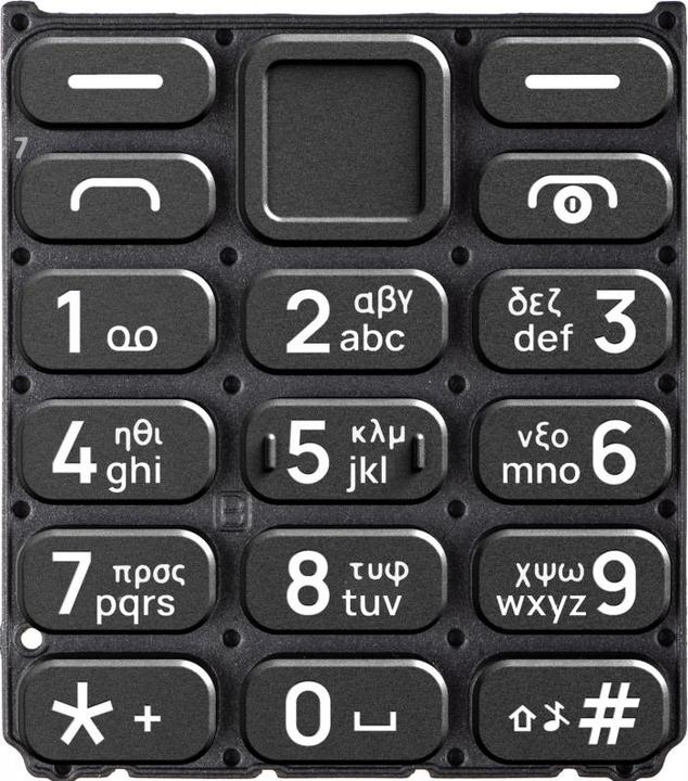 HMD Greek Keyboard fur 110 / Nokia 110 4G (2024), Black