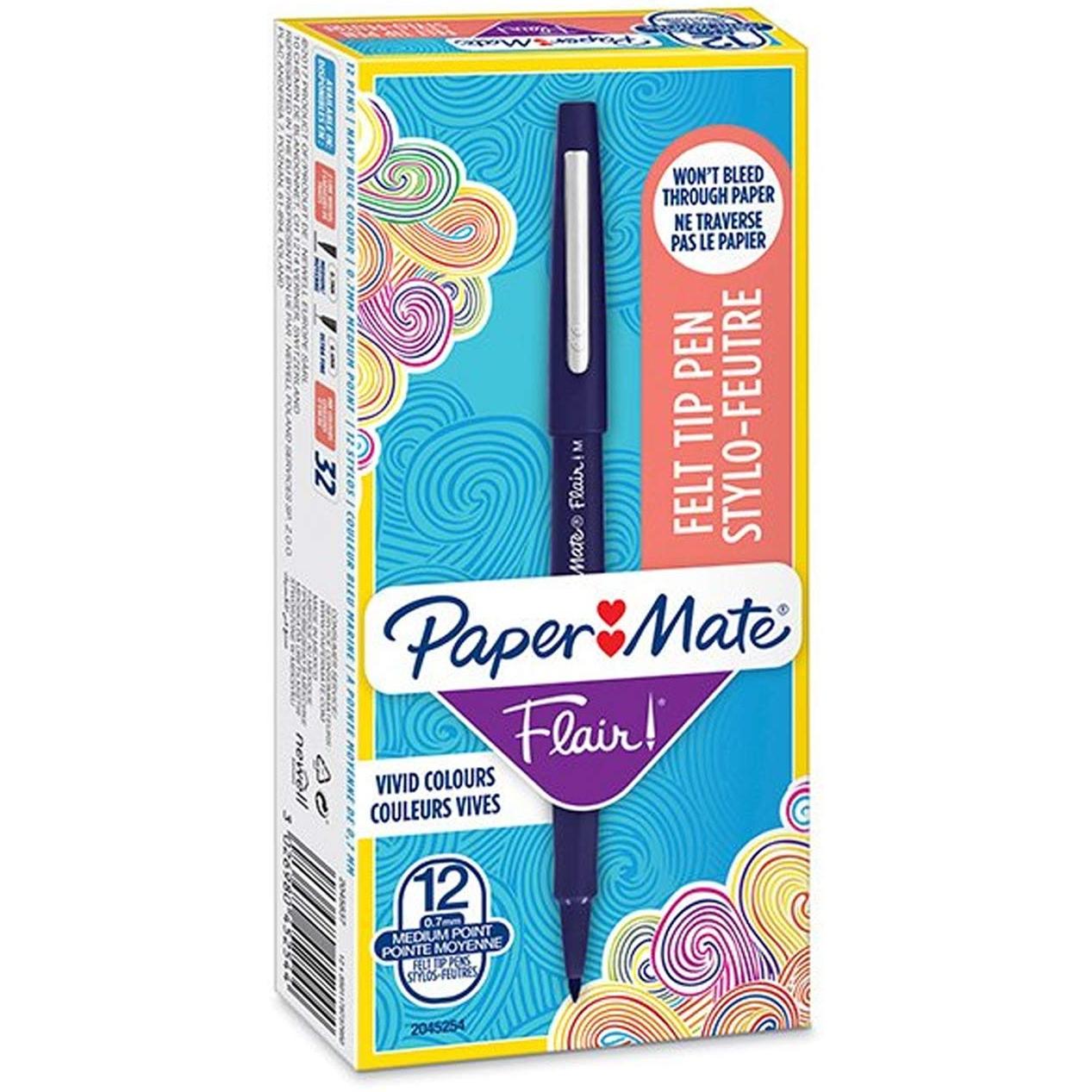 Paper Mate Faserschreiber Flair M 12er Schachtel Navy (Navy, 12x) - Digitec