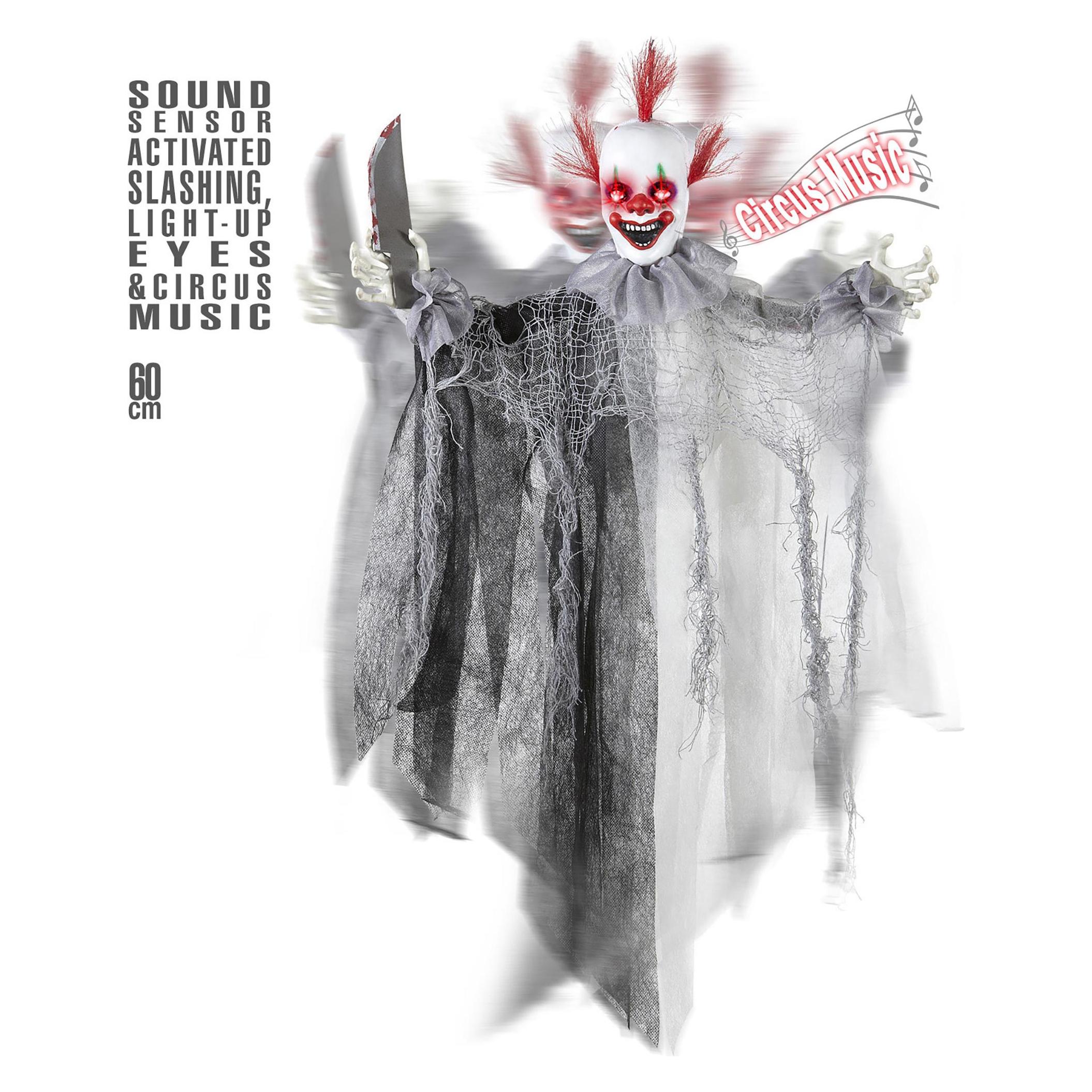Widmann Killer Clown animiert mit Messer und Circus Music 60cm - Kopie ...