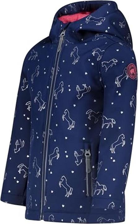 Master Class SALT AND PEPPER Meisjes Meisjes Softshell AOP Horses Shell ...