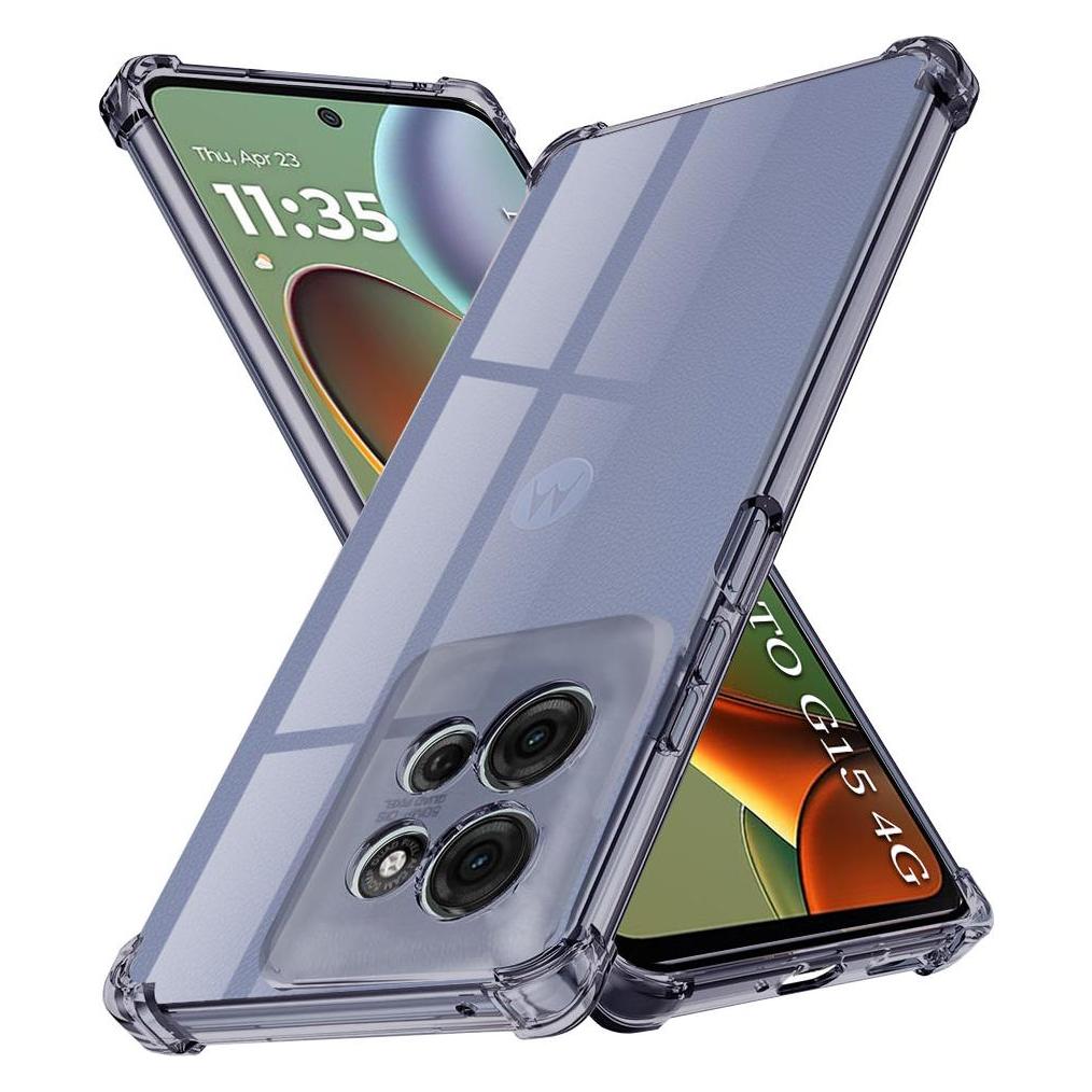 Techsuit - Shockproof Clear Silicone - Motorola Moto G15 / G15 Power ...