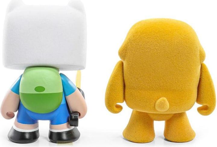 Kidrobot Adventure Time Minifiguren 2er-Pack Finn & Jake Flocked 7 cm ...