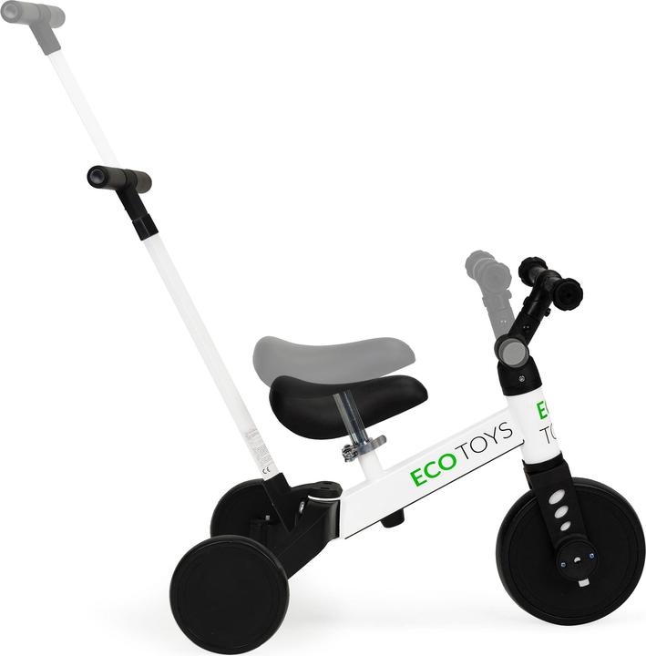 EcoToys 3-wheel balance bike 2in1, black/white - kaufen bei Galaxus
