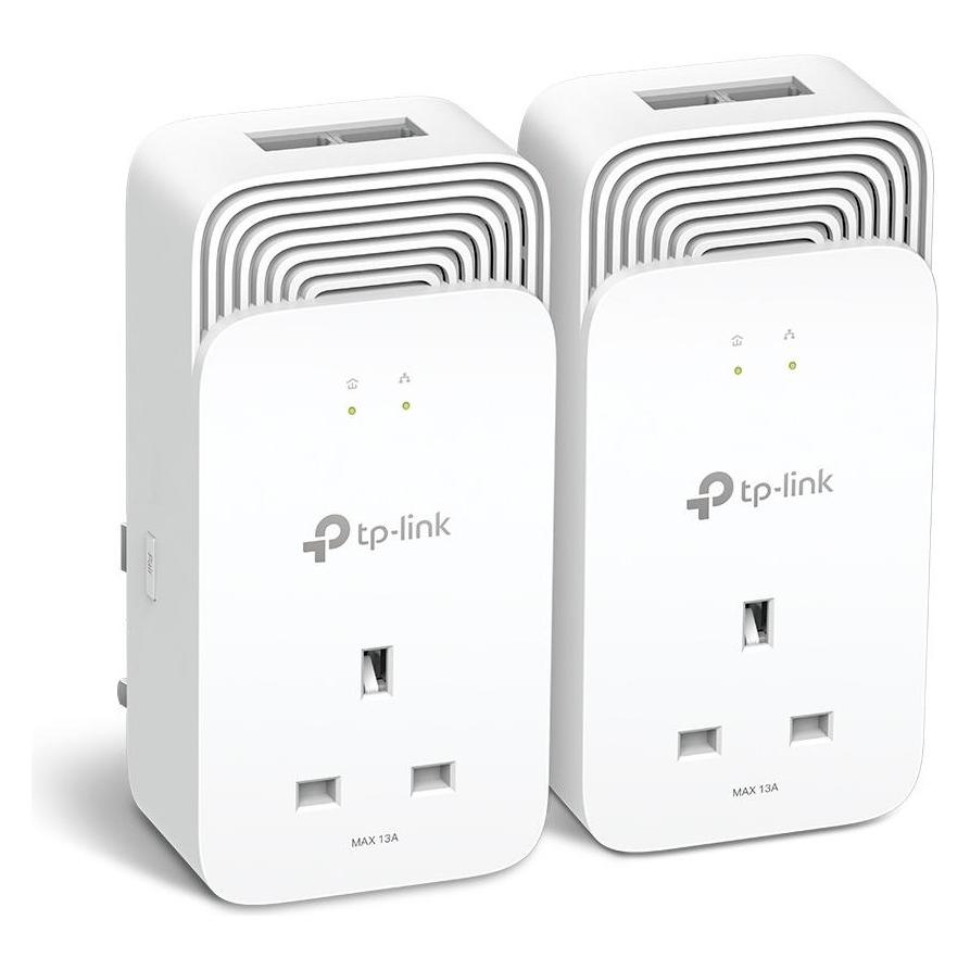 TP-Link PG2400P KIT V1 - Powerline adapter kit - GigE, G.hn - wall ...