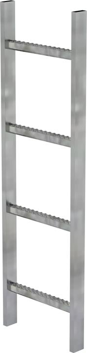 Munk Hot-dip galvanised steel shaft ladder 300mm clear width 4 rungs ...
